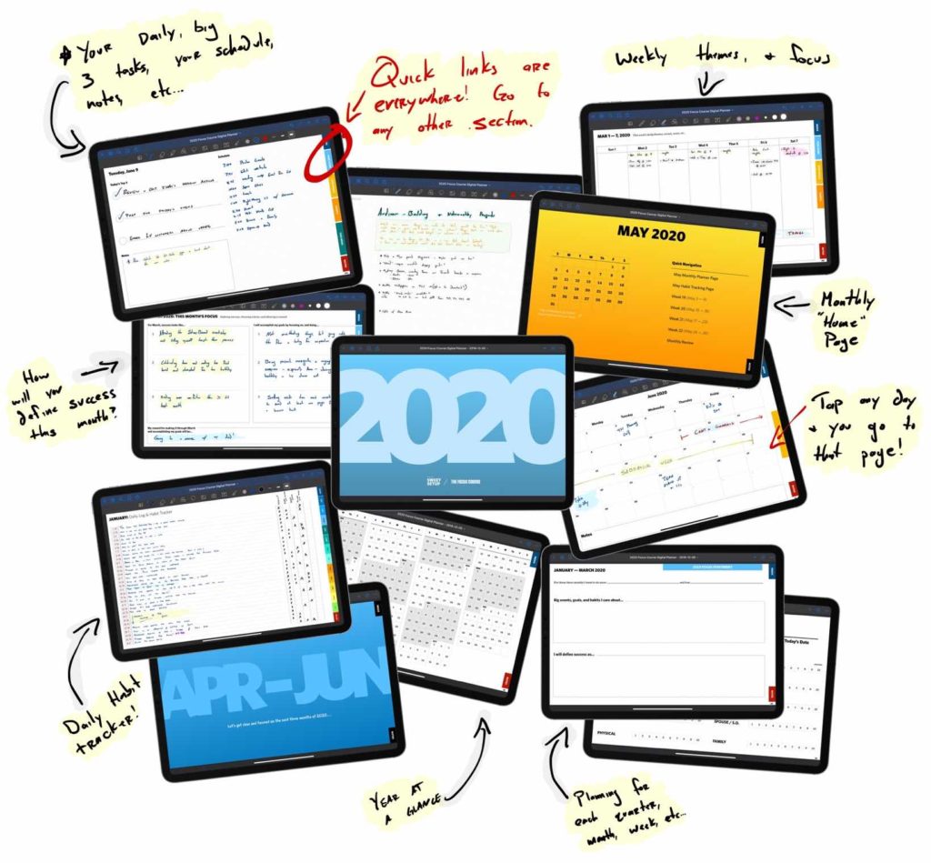 Focus Course Giveaway (with 2020 Digital Planner) – The Sweet Setup