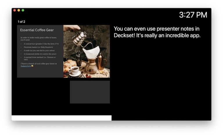 Deckset Update Allows You to Present to a Window, Perfect for Online ...