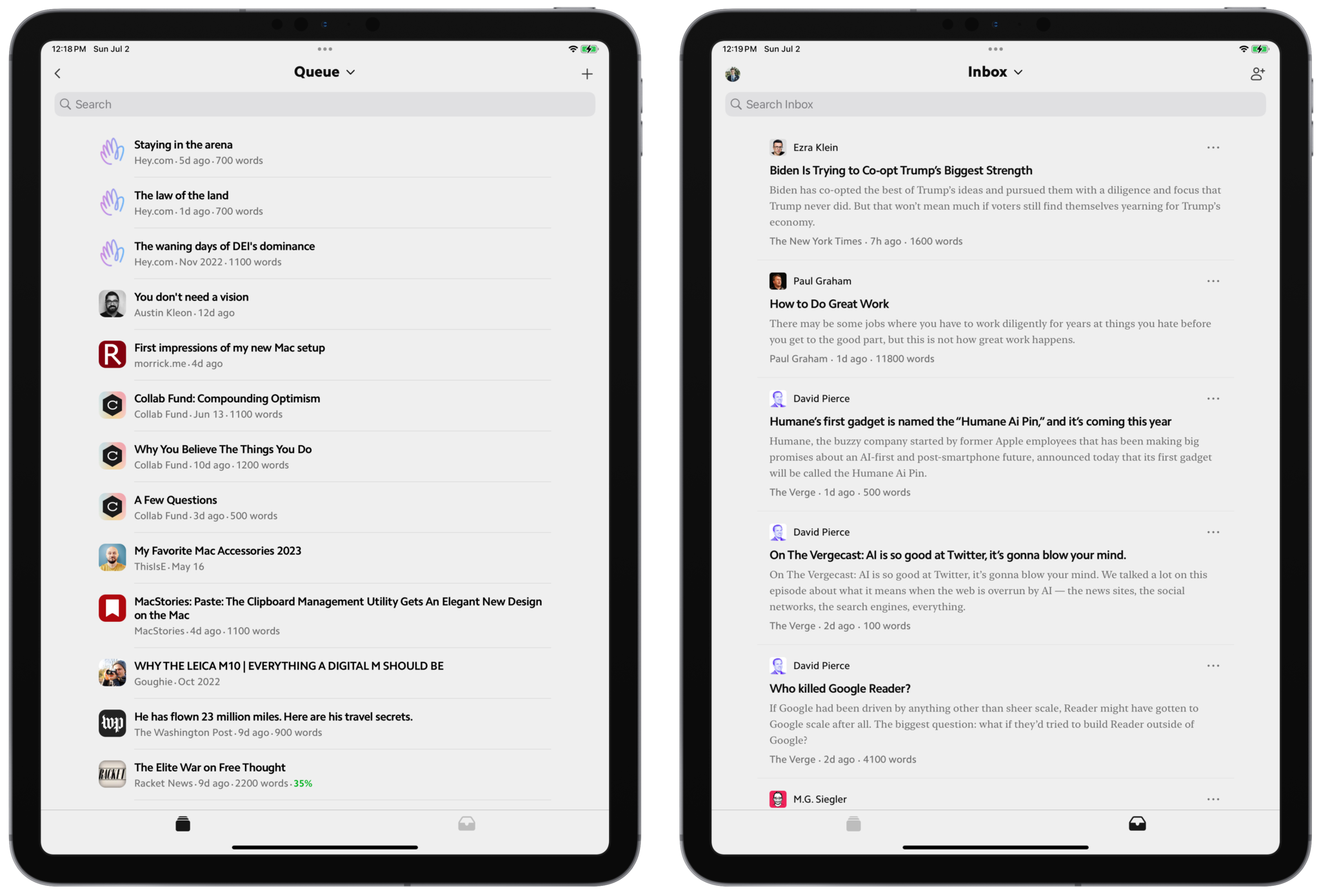 Is Matter or Readwise Reader the Read-Later App for You? – The Sweet Setup