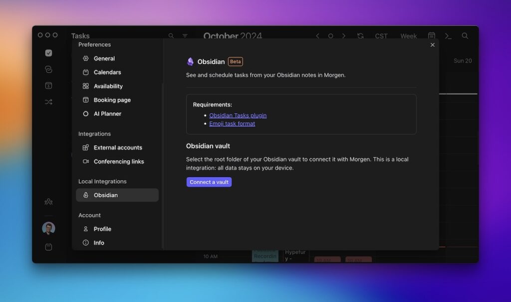 Morgen Adds Obsidian Integration for Time Blocking Your Plain Text Task List – The Sweet Setup